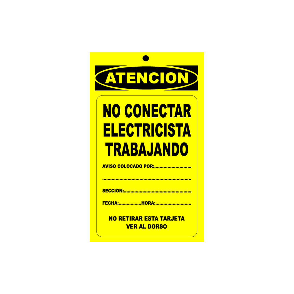 TARJETA 10X15 529 NO CONECTAR ELECTRICISTA TRABAJANDO - Paimun ...