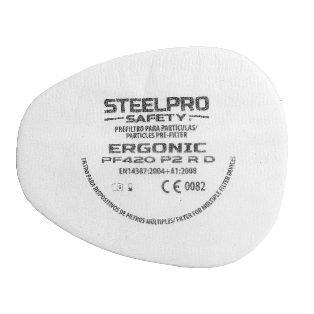 PreFiltro Steelpro Particulas Ergonic PF420 P2 R - Paimun Industrial SA